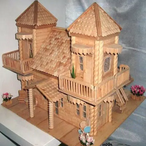 Popsicle Stick Castle Designs