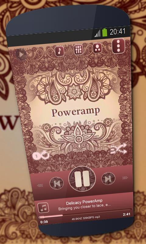 Delicacy Poweramp Skin APK for Android Download