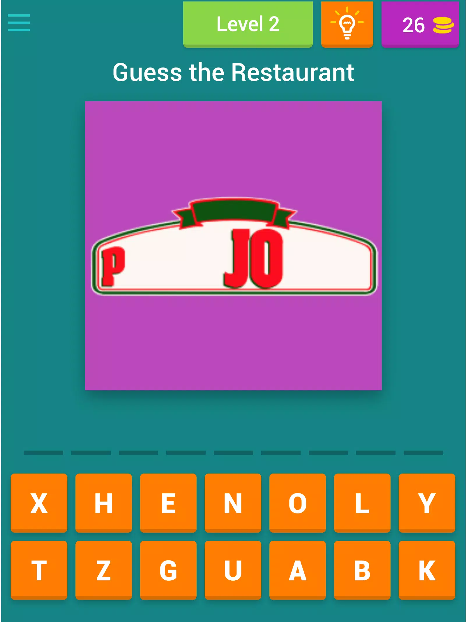 Guess The Restaurant Answers Level 1