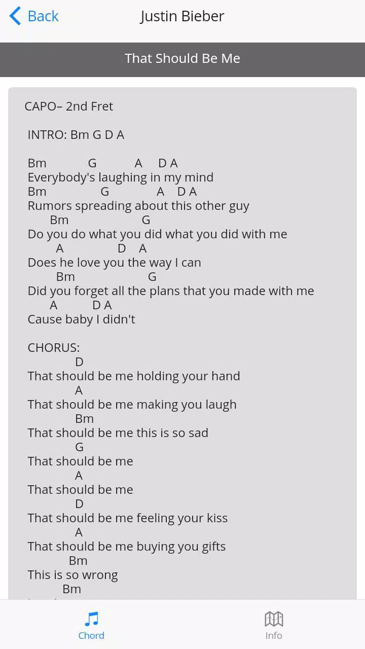 Justin Bieber Baby Guitar Chords