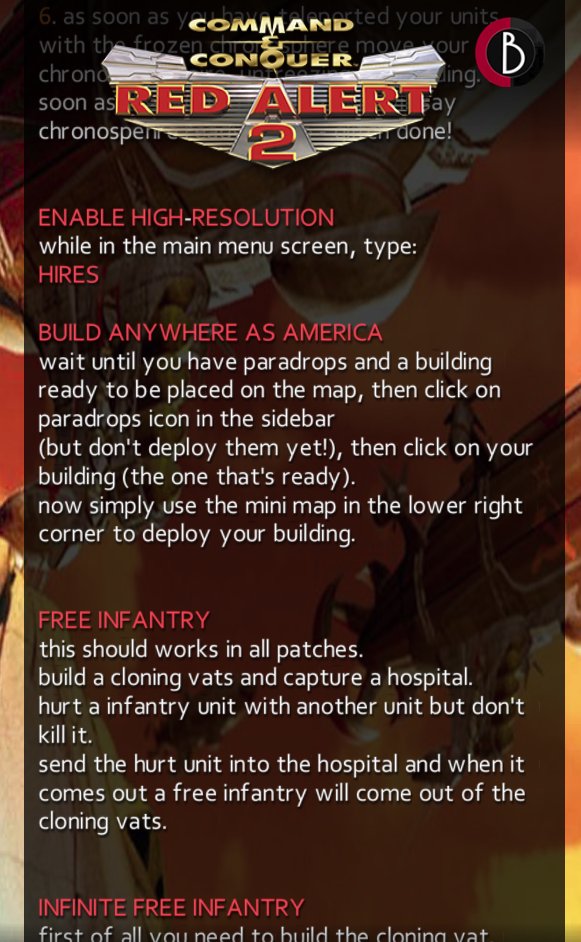 All Red Alert 2 Cheats APK for Android Download