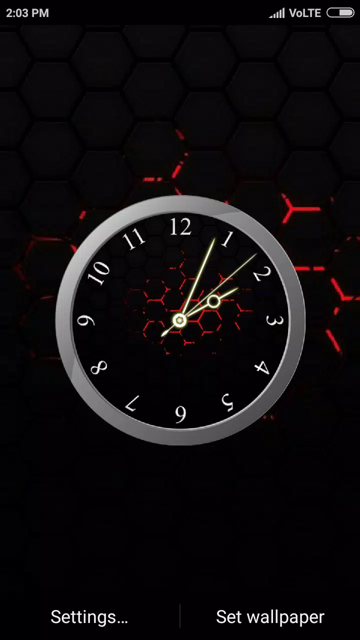 Dark Clock Wallpaper