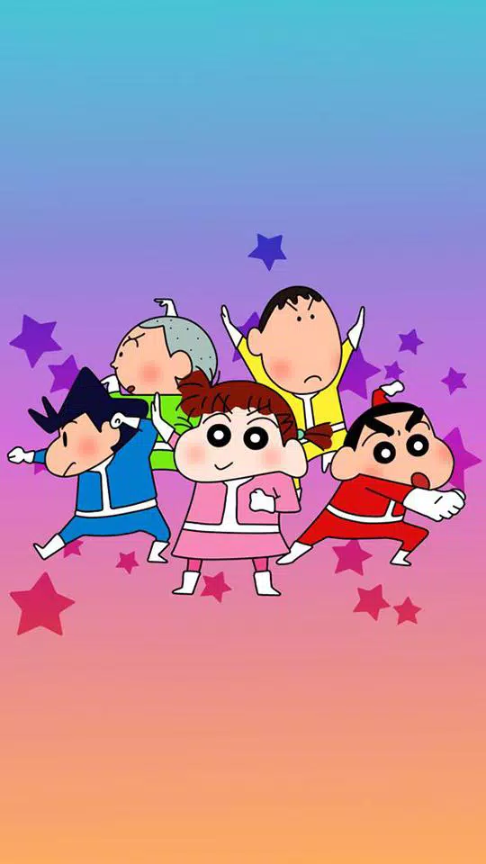 Shin Chan And Friends Wallpaper