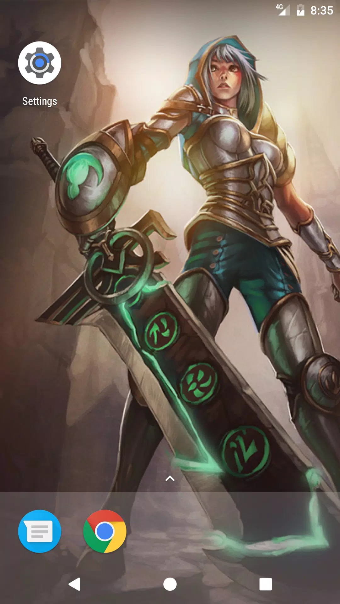 Redeemed Riven Wallpaper Riven LoL Dawnbringer Splash Art 4K Wallpaper