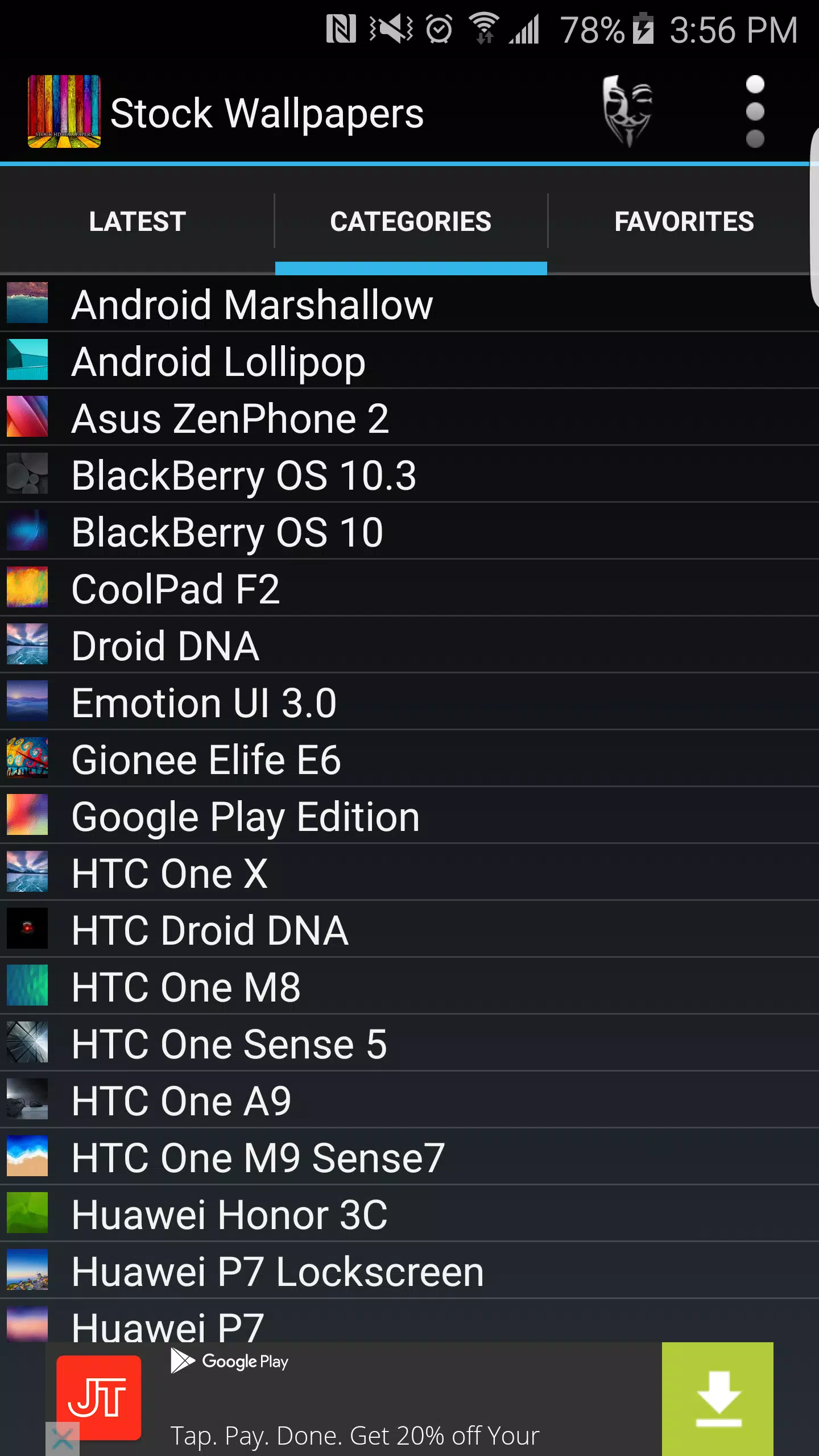 Android Lollipop Stock Wallpaper