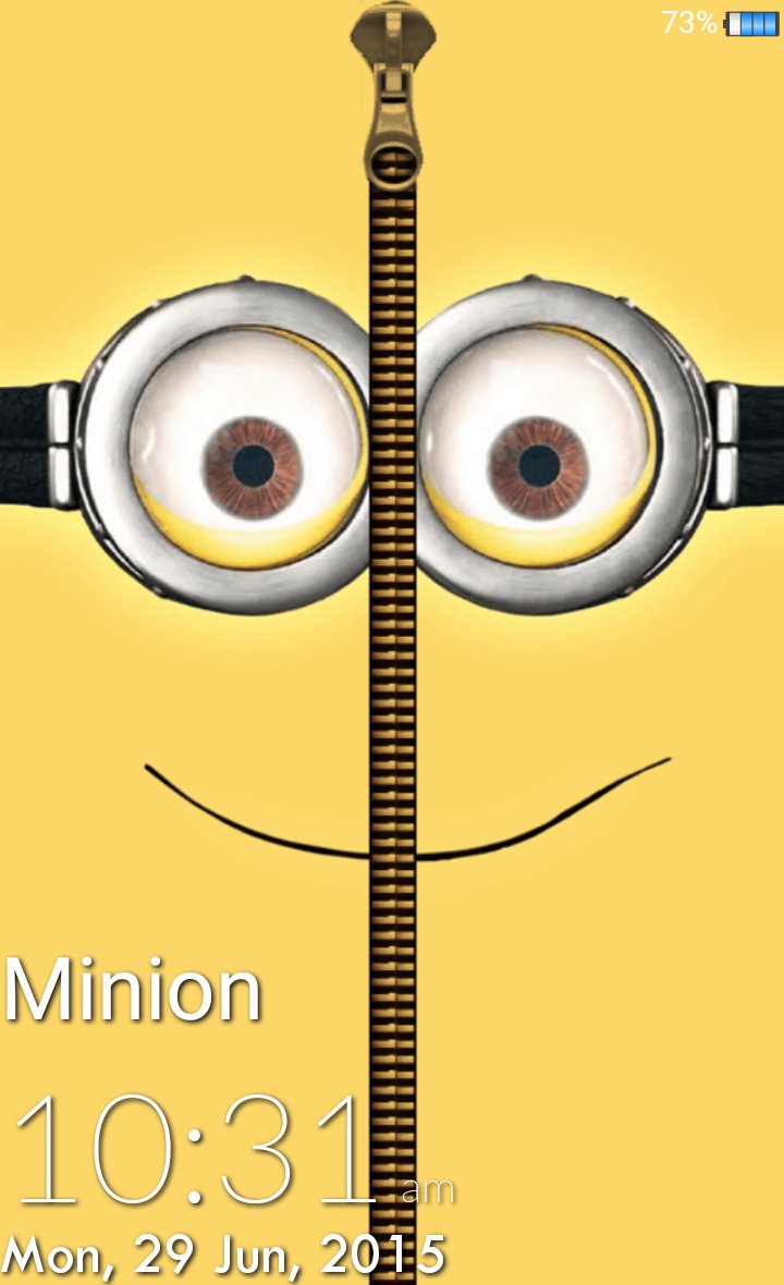 Minion Zipper Lock Screen APK for Android Download