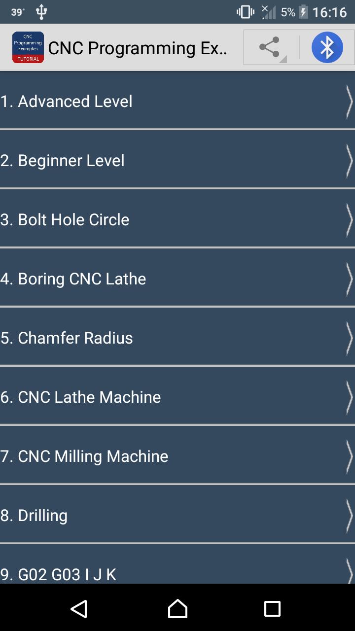 Cnc Programming Examples Apk برای دانلود اندروید