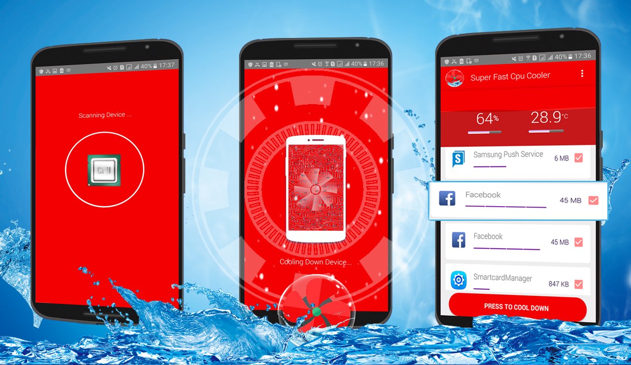 Descargar Super Fast Cpu Cooler, cool down phone temperature APK Última ...