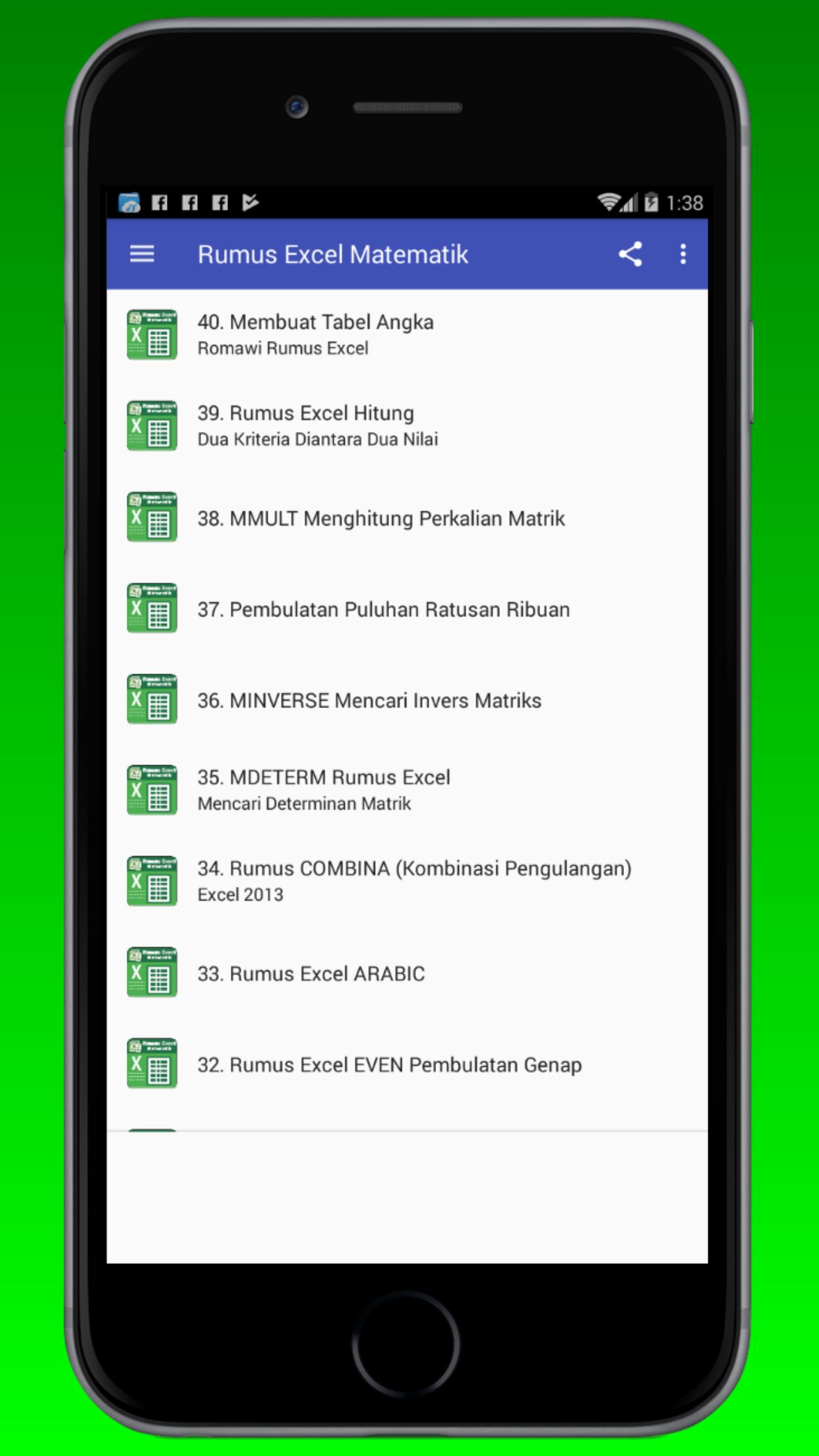Belajar Excel Rumus Matematika Lengkap APK للاندرويد تنزيل Belajar Excel Rumus Matematika Lengkap APK للاندرويد تنزيل
