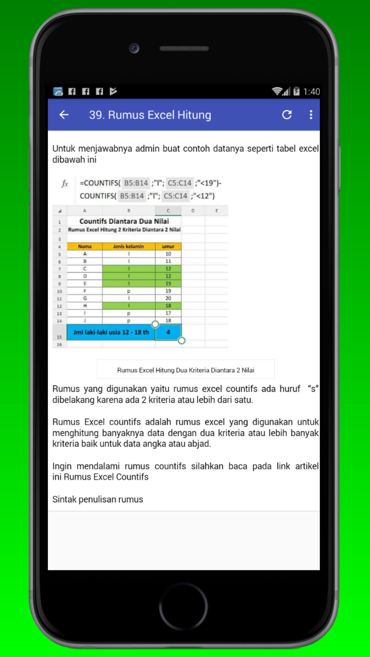 Belajar Excel Rumus Matematika Lengkap APK للاندرويد تنزيل Belajar Excel Rumus Matematika Lengkap APK للاندرويد تنزيل