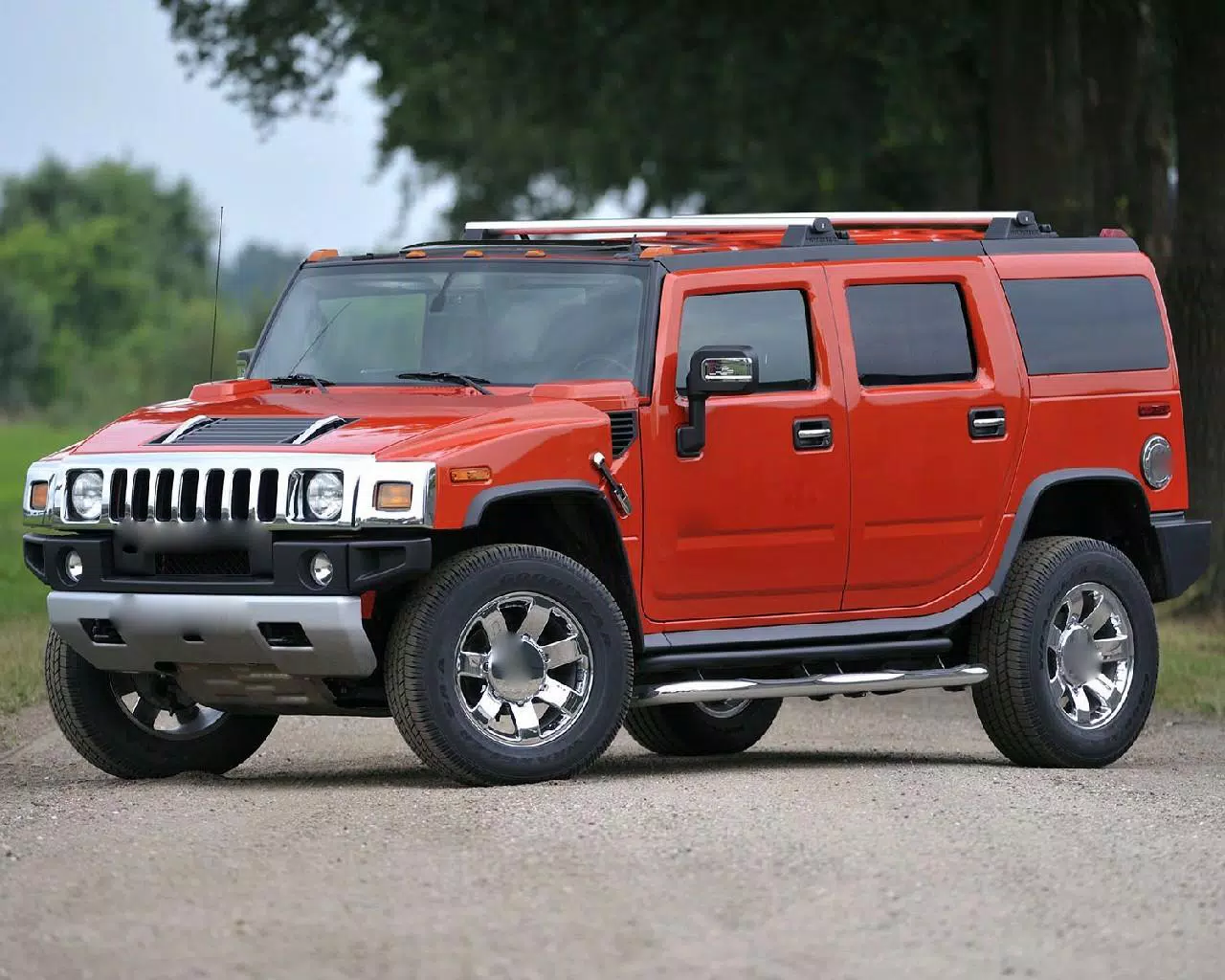 Red Hummer Wallpaper