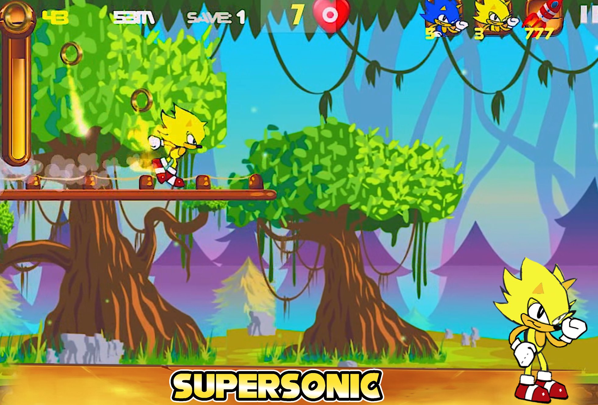 💨 Fantastical Super Shadow Sonic Saiyan Epic Run APK 1.1 pour Android ...