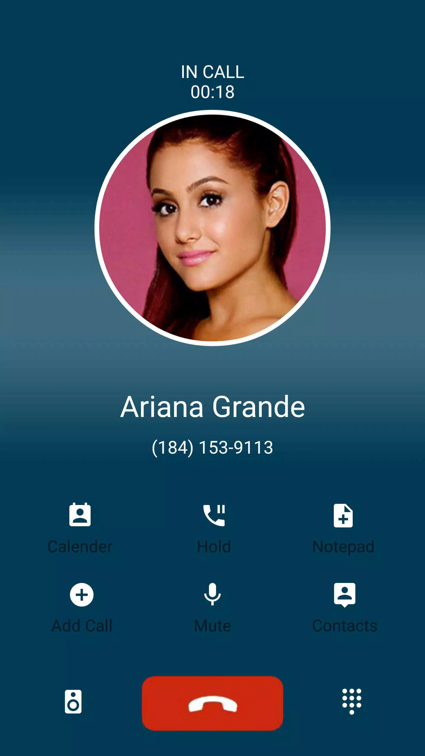 Ariana Grande Number Call