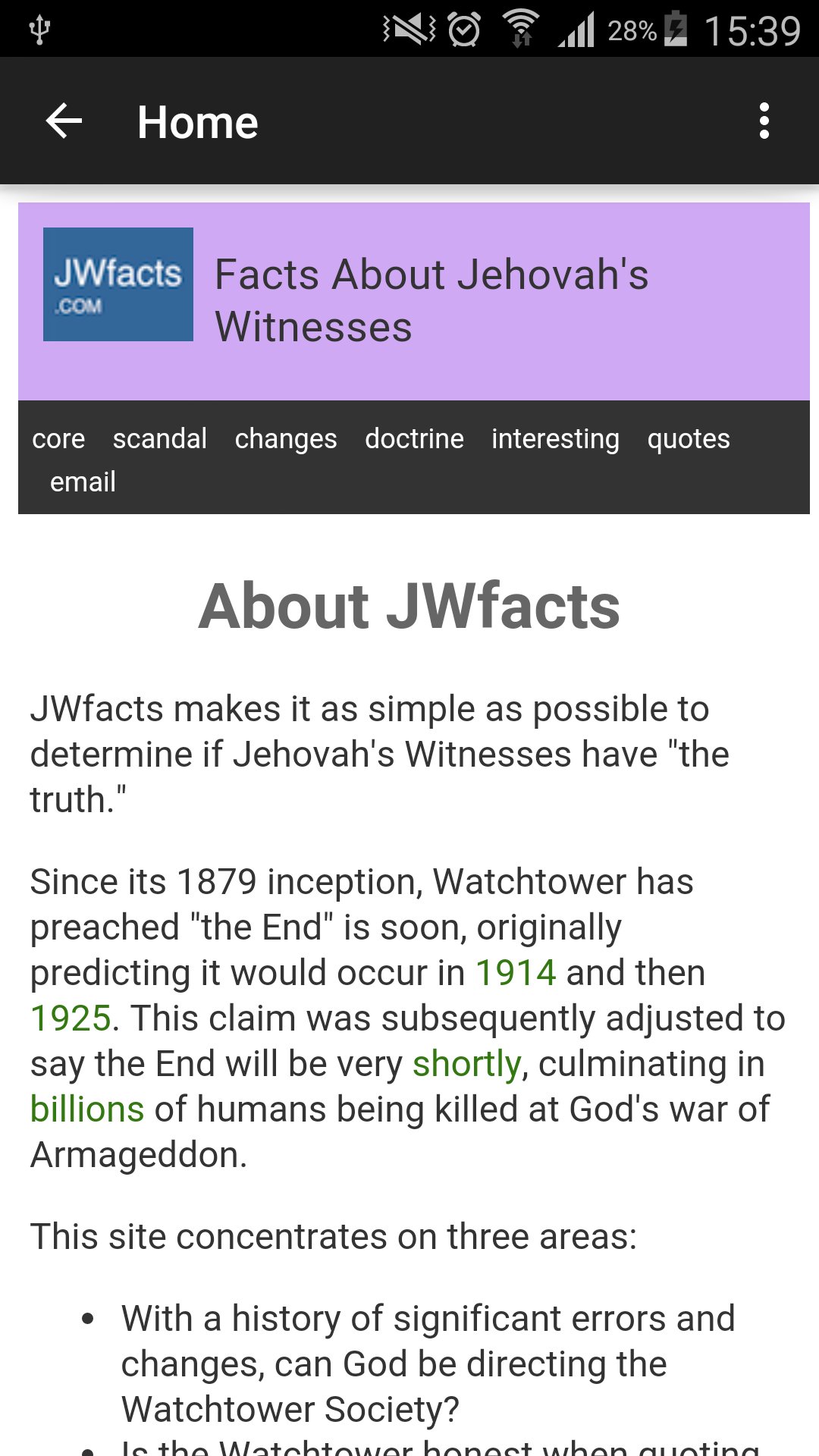 Download do APK de JW Facts para Android
