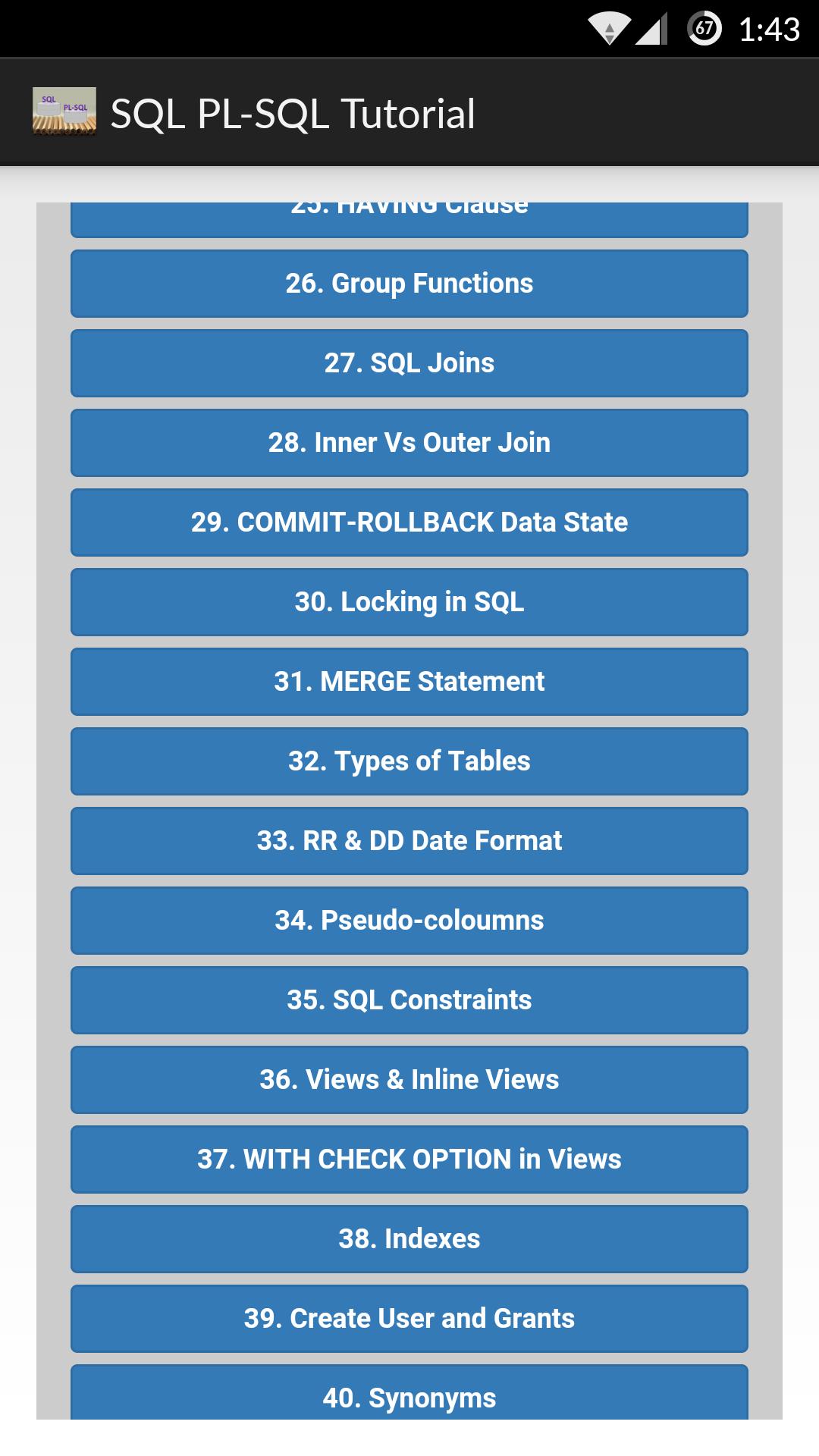 SQL and PL-SQL Tutorial APK for Android Download SQL and PL-SQL Tutorial APK for Android Download