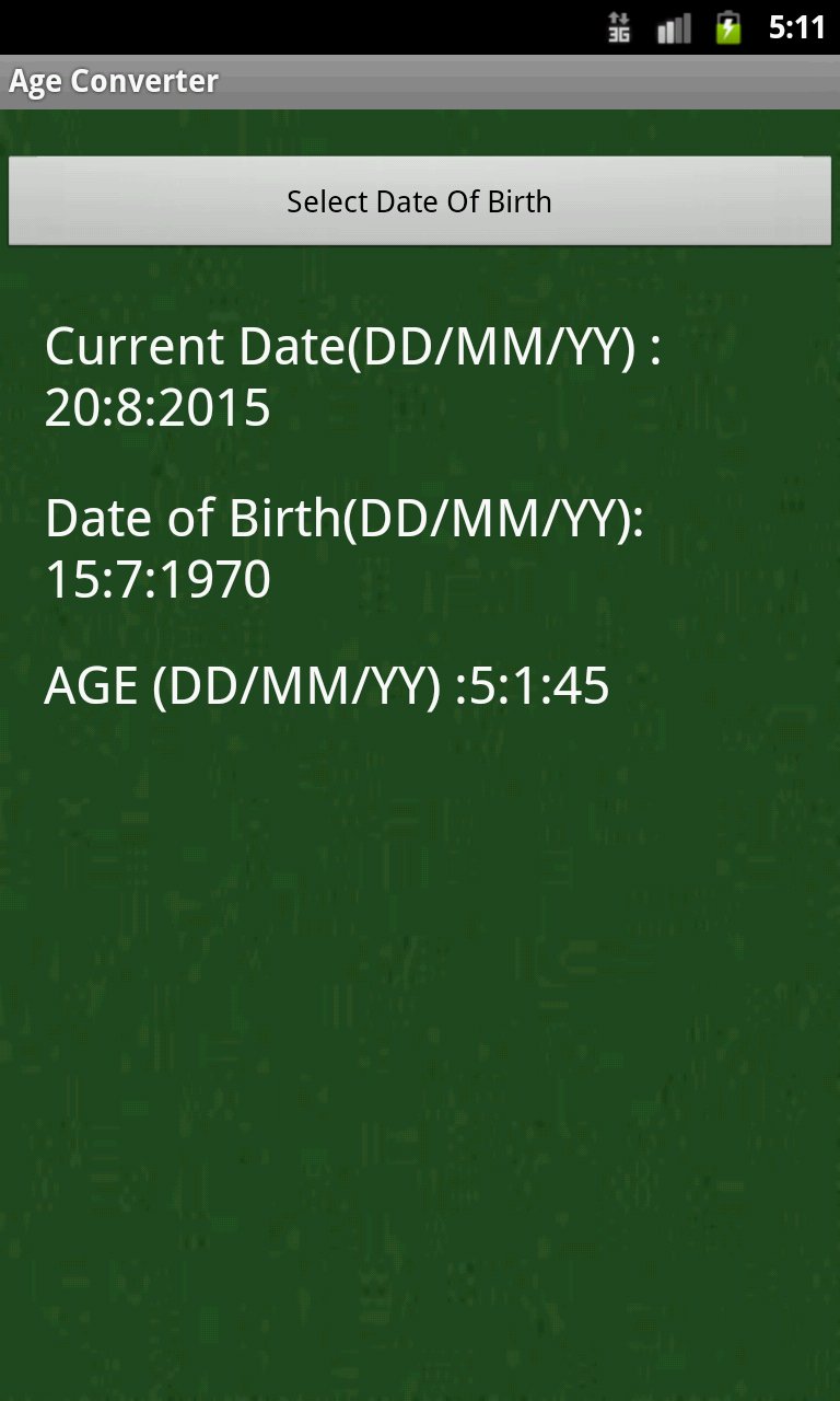 Age Converter APK for Android Download