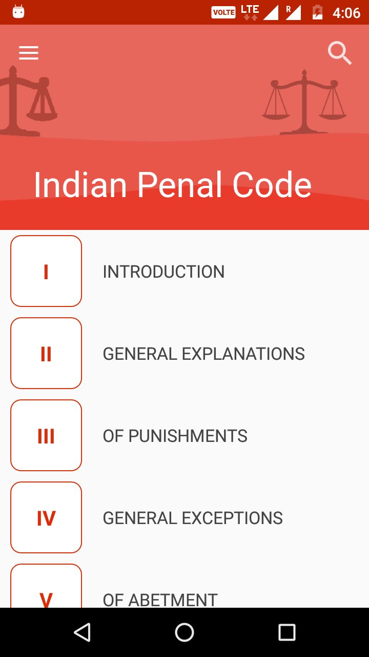 Indian Penal Code - IPC in English Language APK Download for Android ...