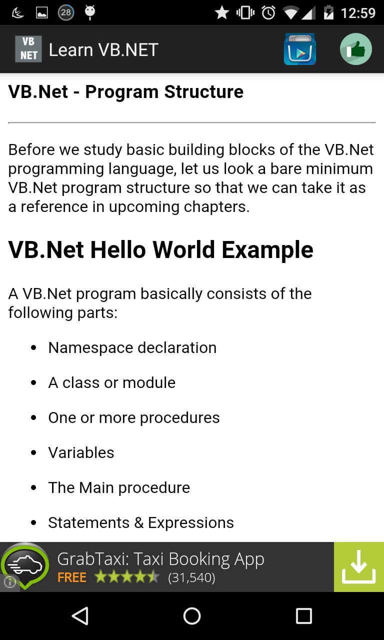 Learn VB.NET APK for Android Download Learn VB.NET APK for Android Download
