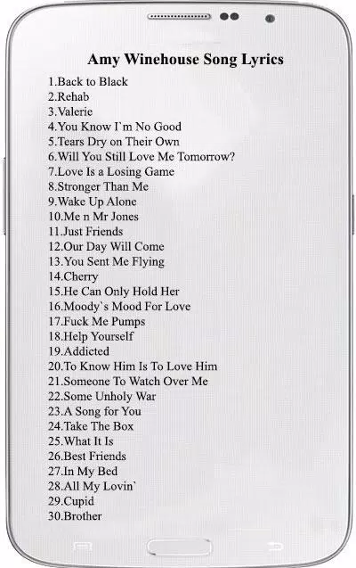 Amy Winehouse Lyrics