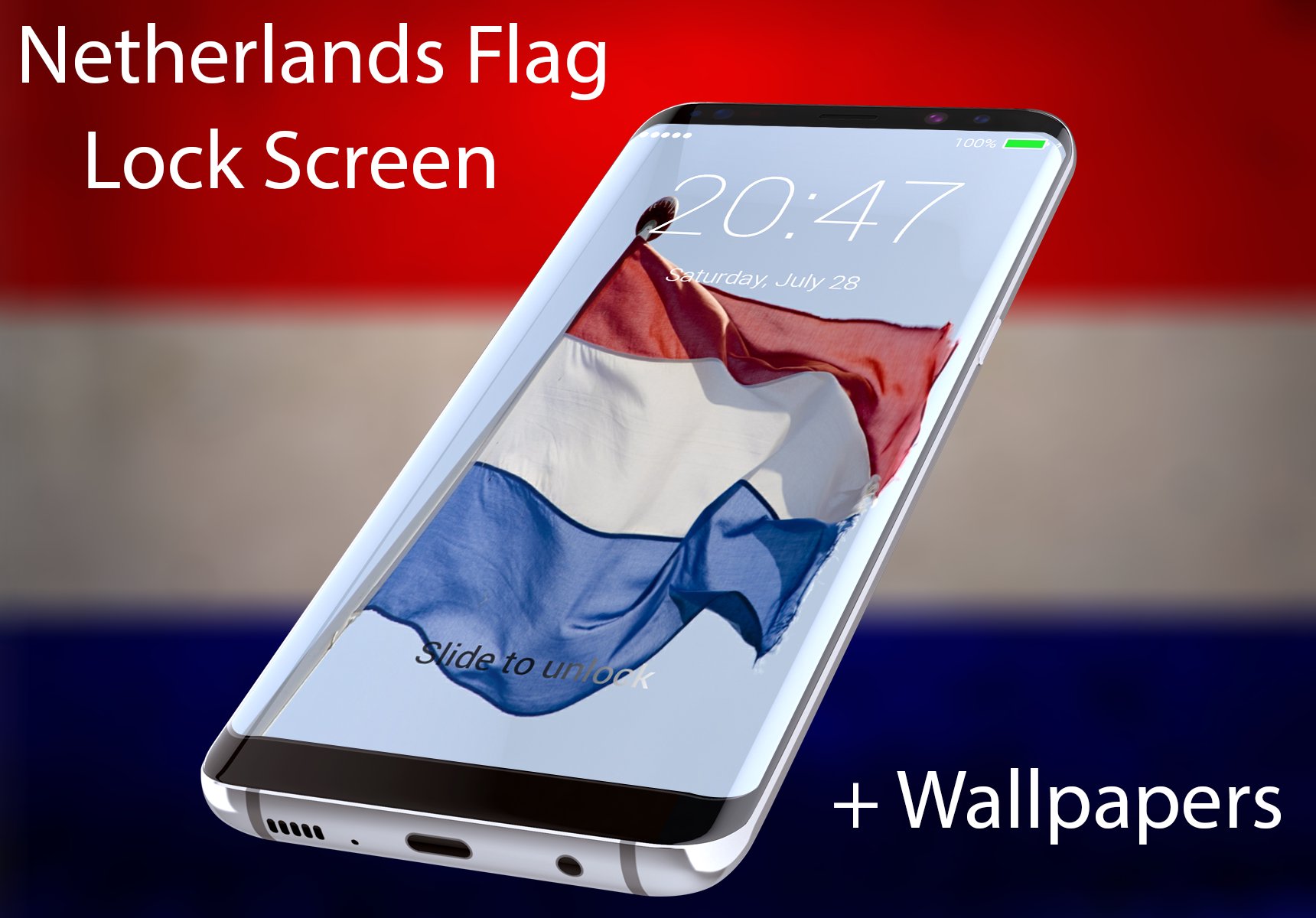 Flag of Netherlands Lock Screen & Wallpaper APK للاندرويد تنزيل