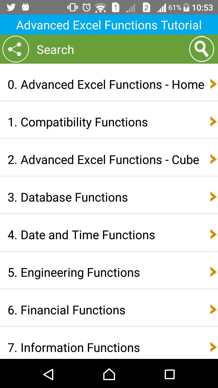 Guide Advanced Excel Functions APK Download for Android - Latest Version Guide Advanced Excel Functions APK Download for Android - Latest Version