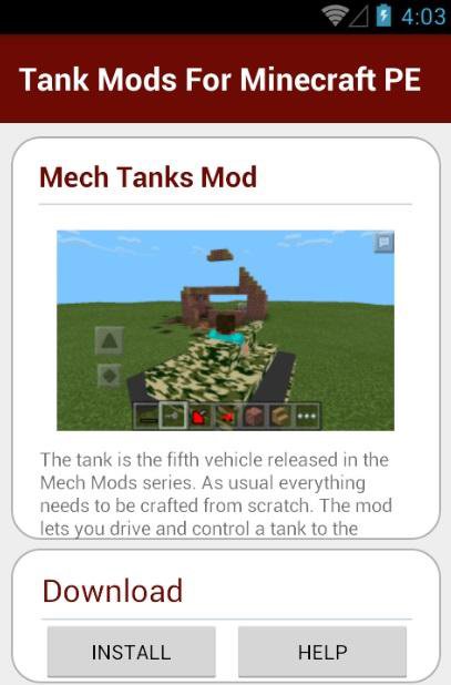 Tank Mods For Minecraft PE APK for Android Download