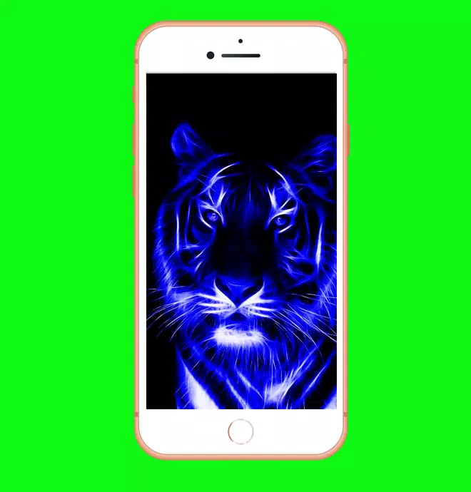 3d Neon Tiger