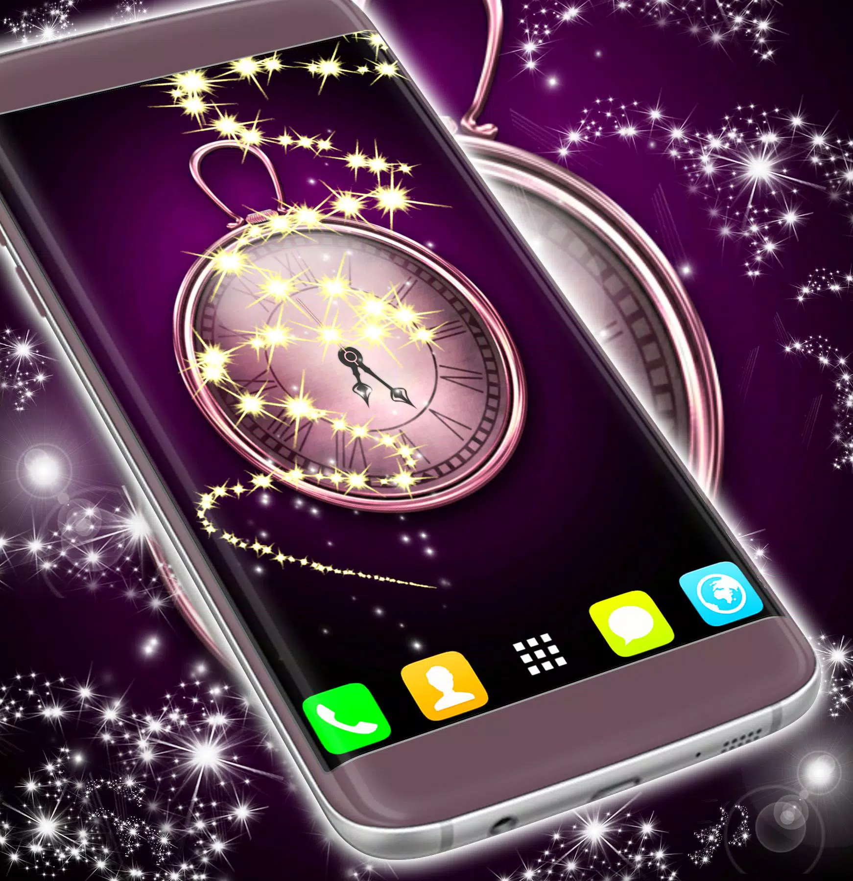 Clock Wallpaper For Mobile Samsung