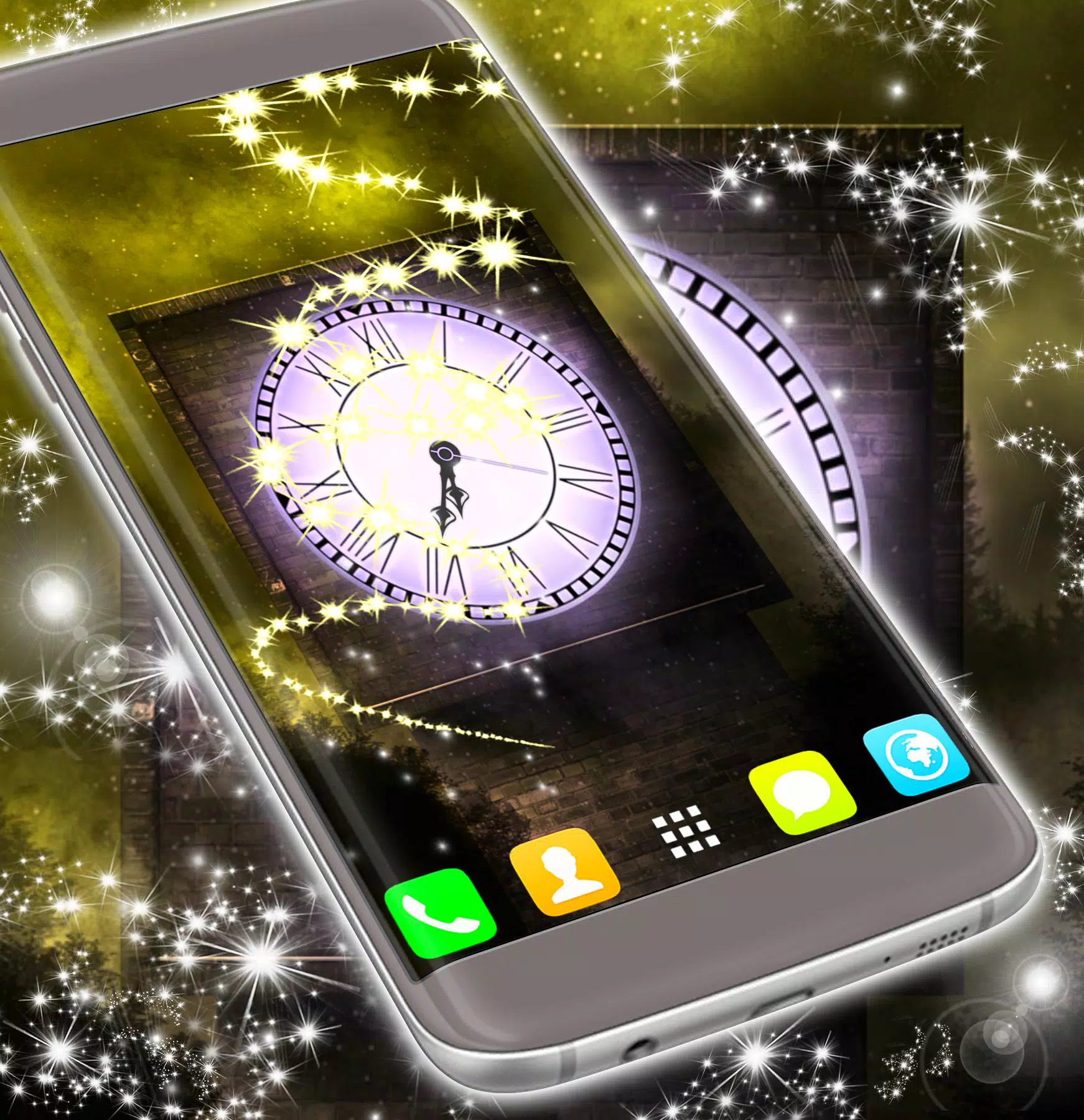 Clock Wallpaper For Mobile Samsung