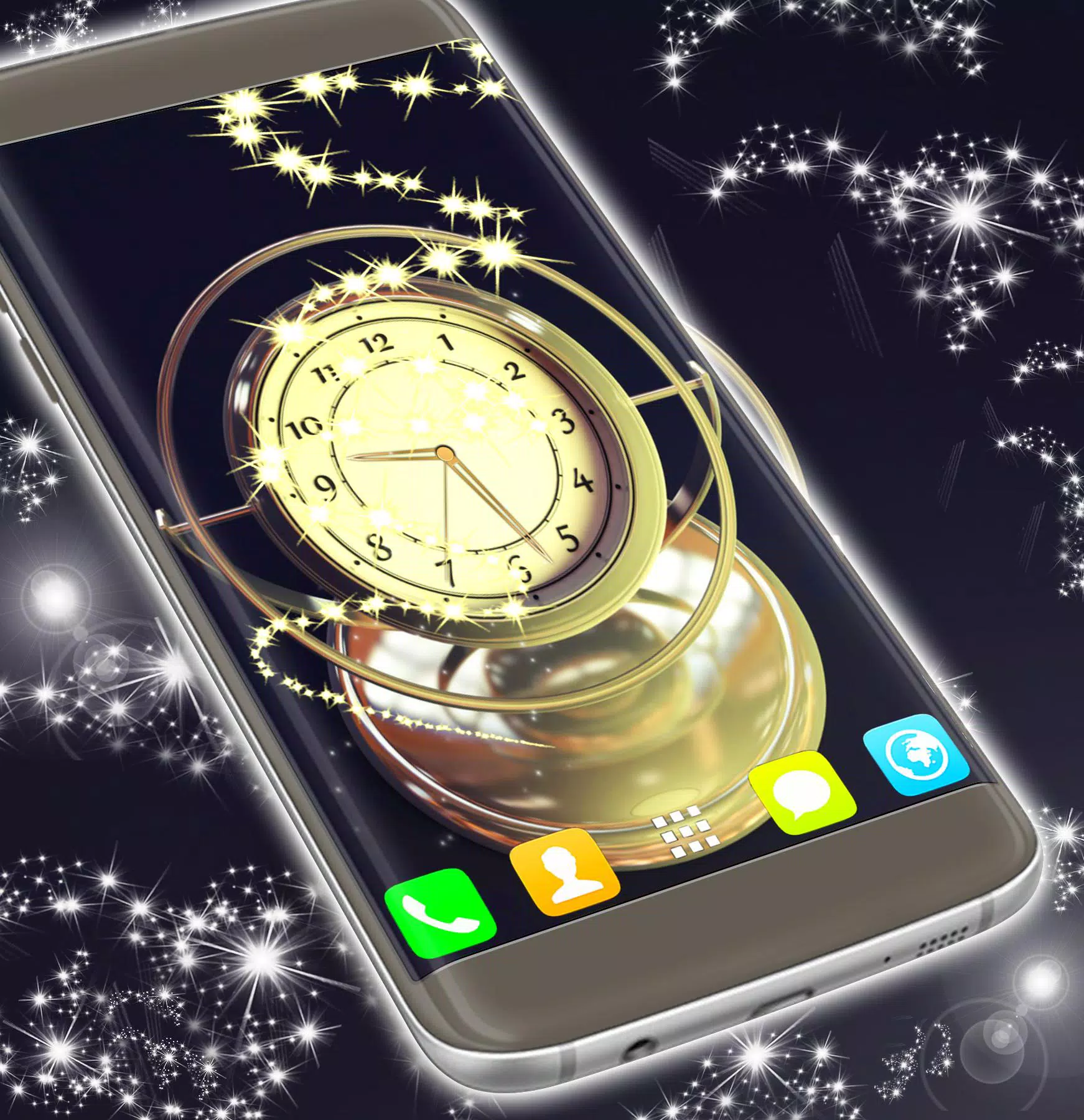 Clock Wallpaper For Mobile Samsung