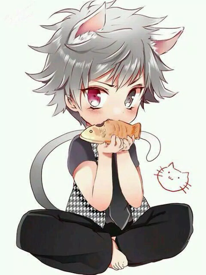 Chibi Anime Cat Boy
