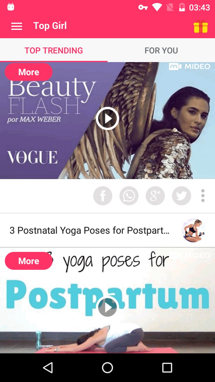 TopGirl- videos for girls APK للاندرويد تنزيل
