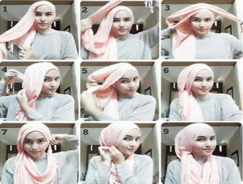 Tutorial Hijab Turban Simple