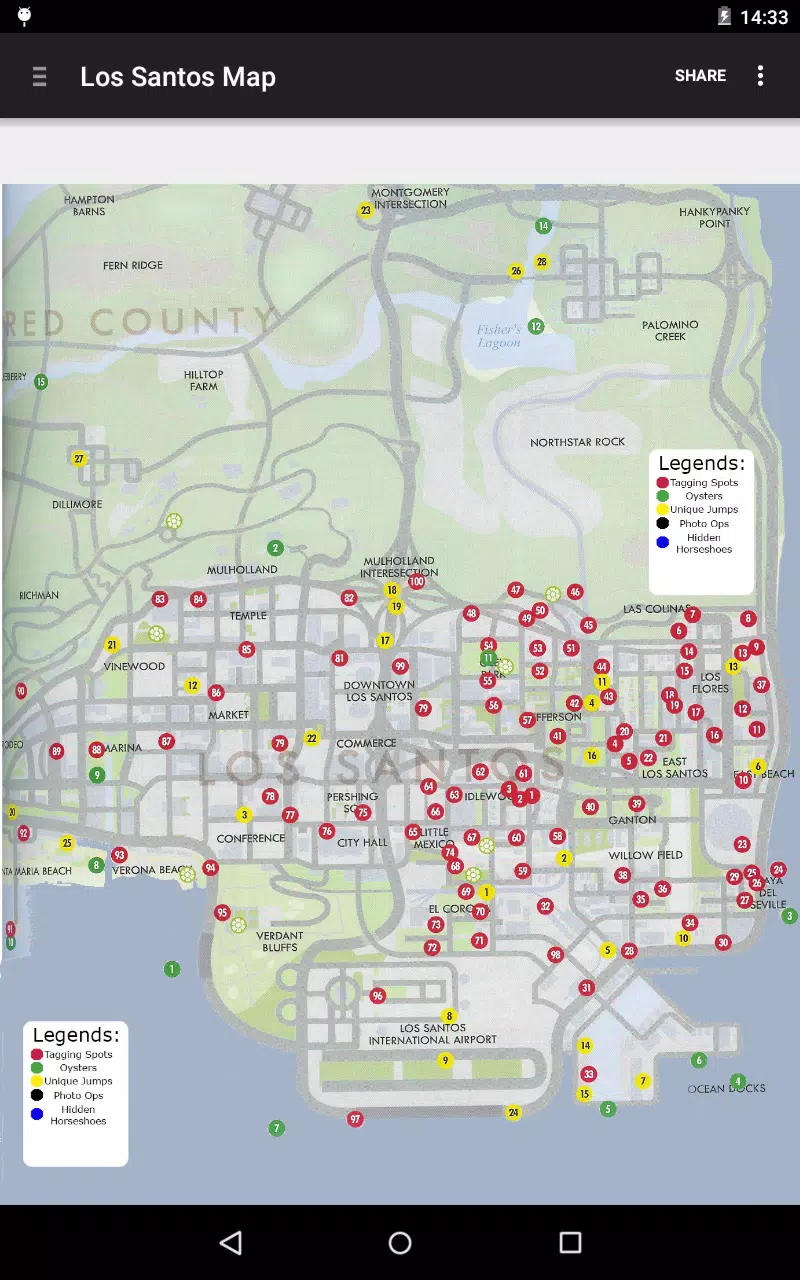 Gta San Andreas Map Of Weapons