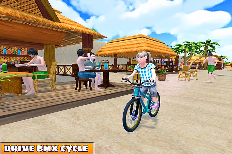 Beach Water Bicycle: Happy Rider Kids Surfing APK for Android Download
