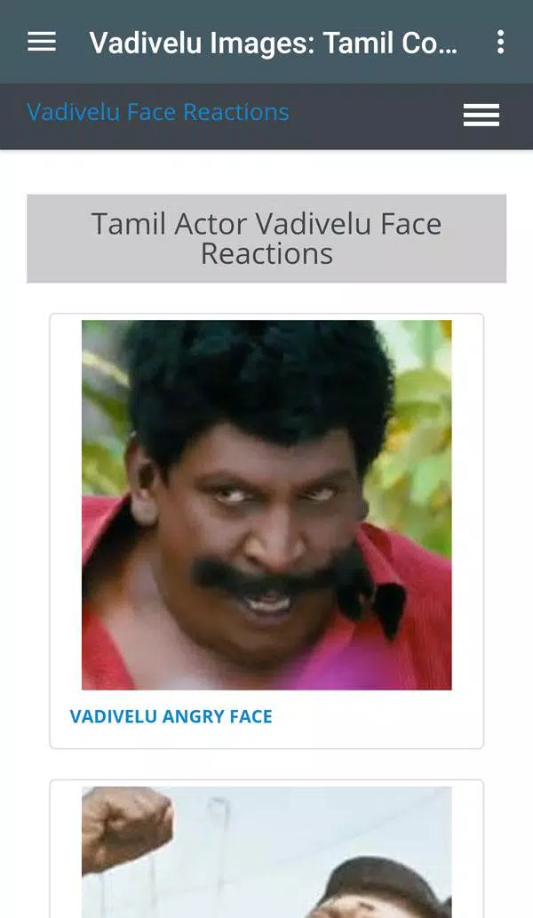Vadivelu Angry Face