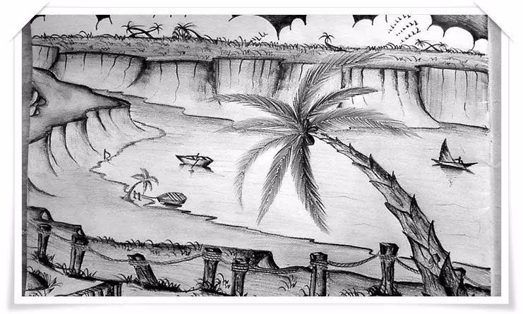 Easy Pencil Shading Drawings Scenery