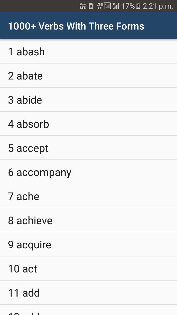 1000 Common Verbs With Their Forms APK For Android Download 1000-common-verbs-with-their-forms-apk-for-android-download