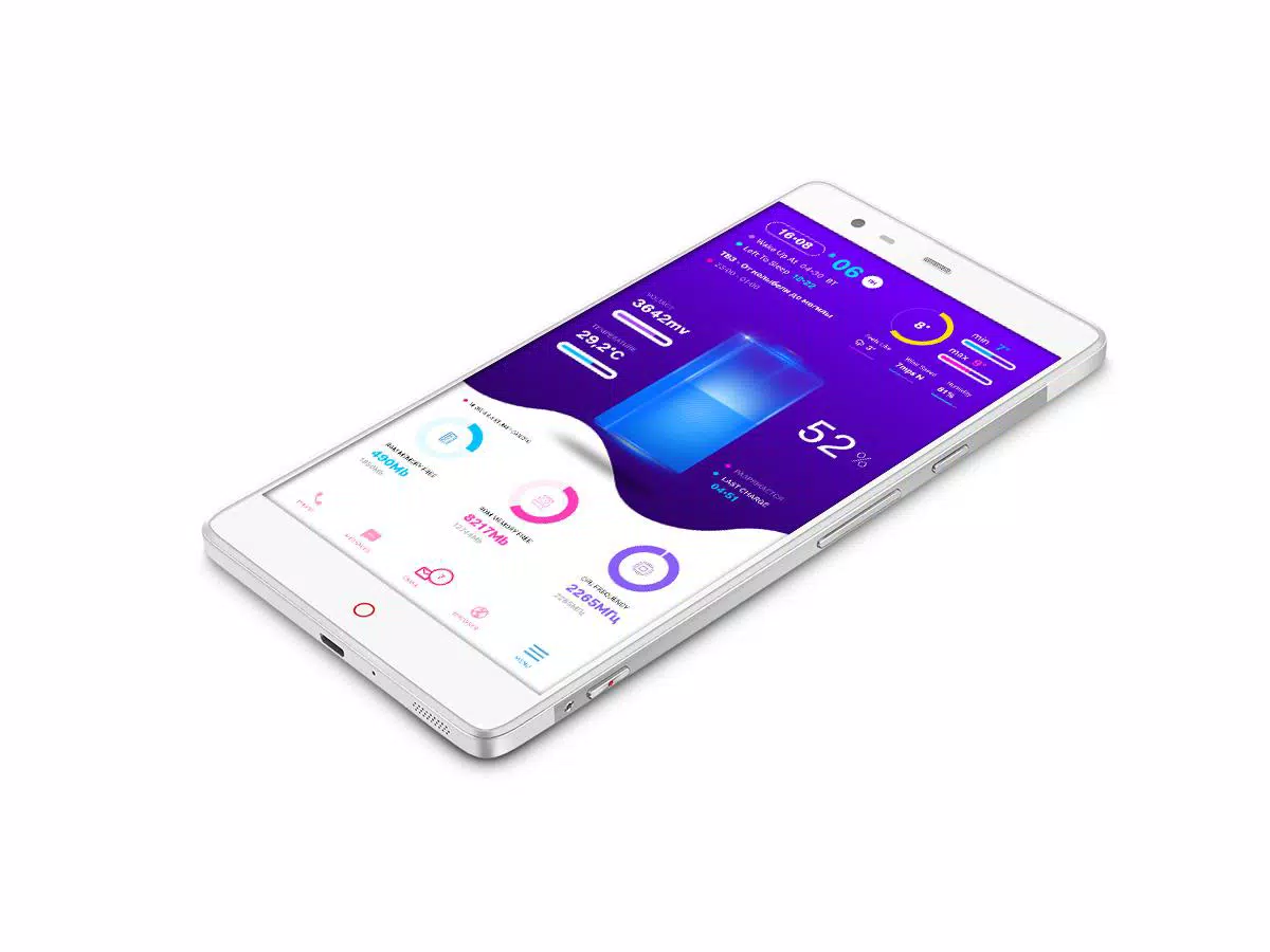 Infographic Zooper Widget Skin