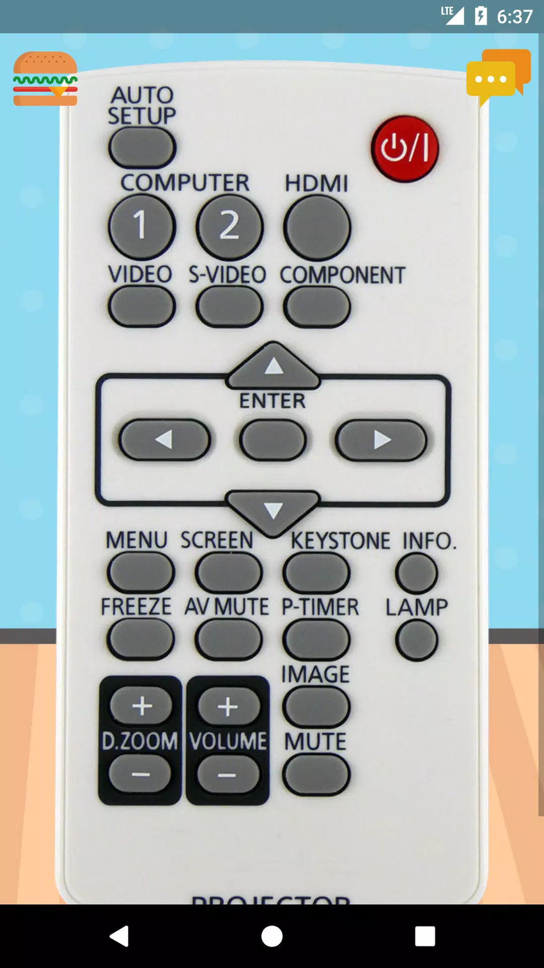 Panasonic Projector Remote