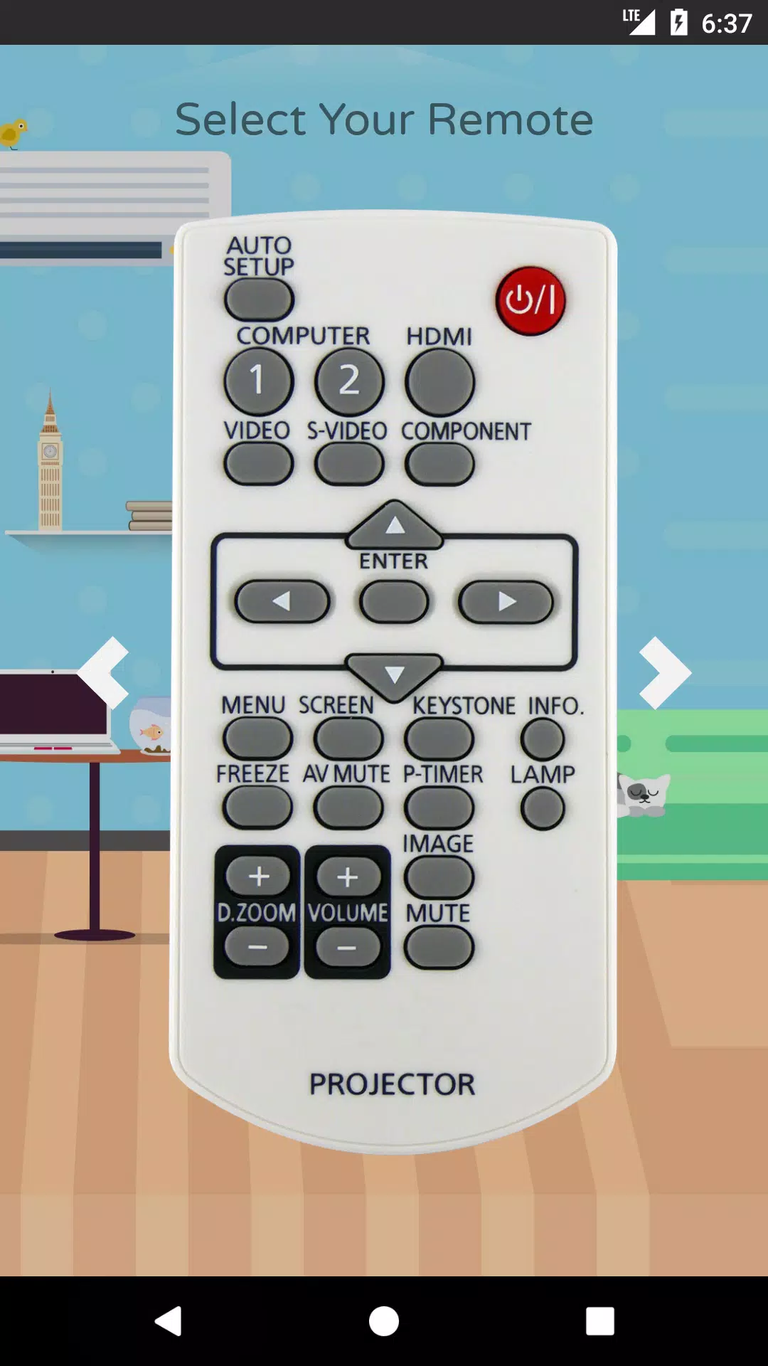 Panasonic Projector Remote