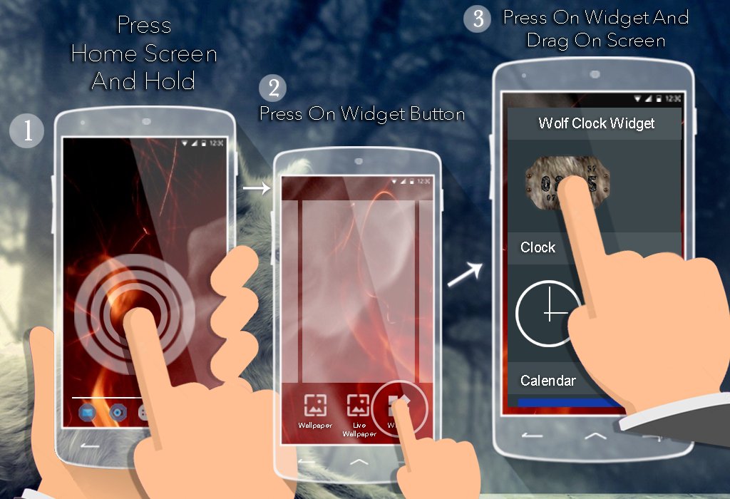 Wolf Clock Widget APK for Android Download