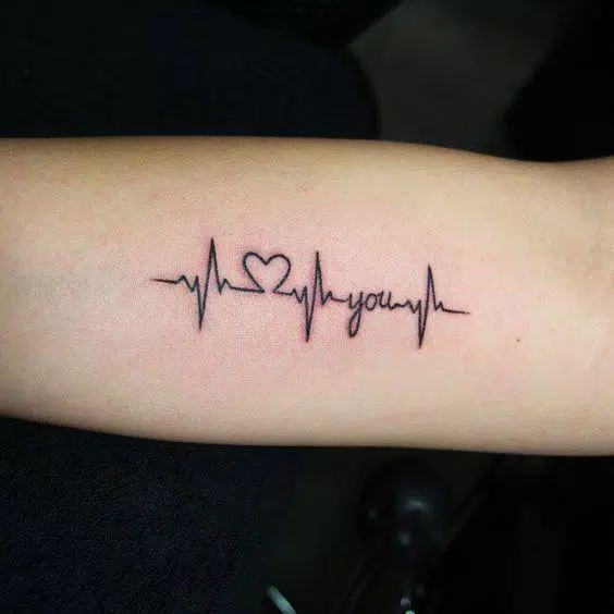 Heart Monitor Tattoo