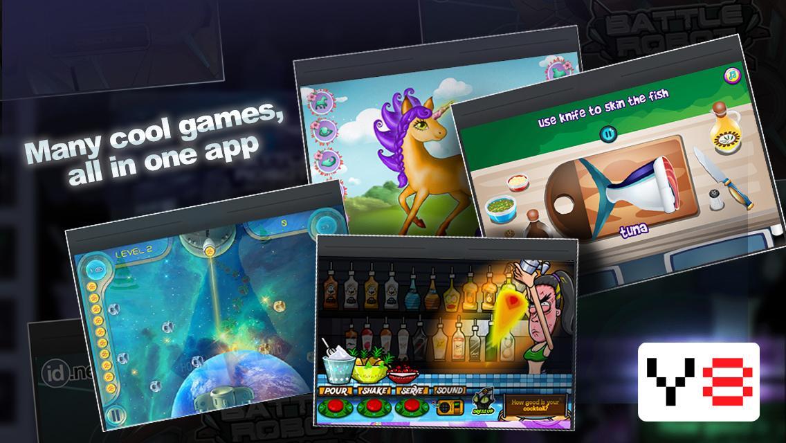 Y8 Mobile App- one app for all your gaming needs. for Android - APK ... Y8 Mobile App- one app for all your gaming needs. for Android - APK ...