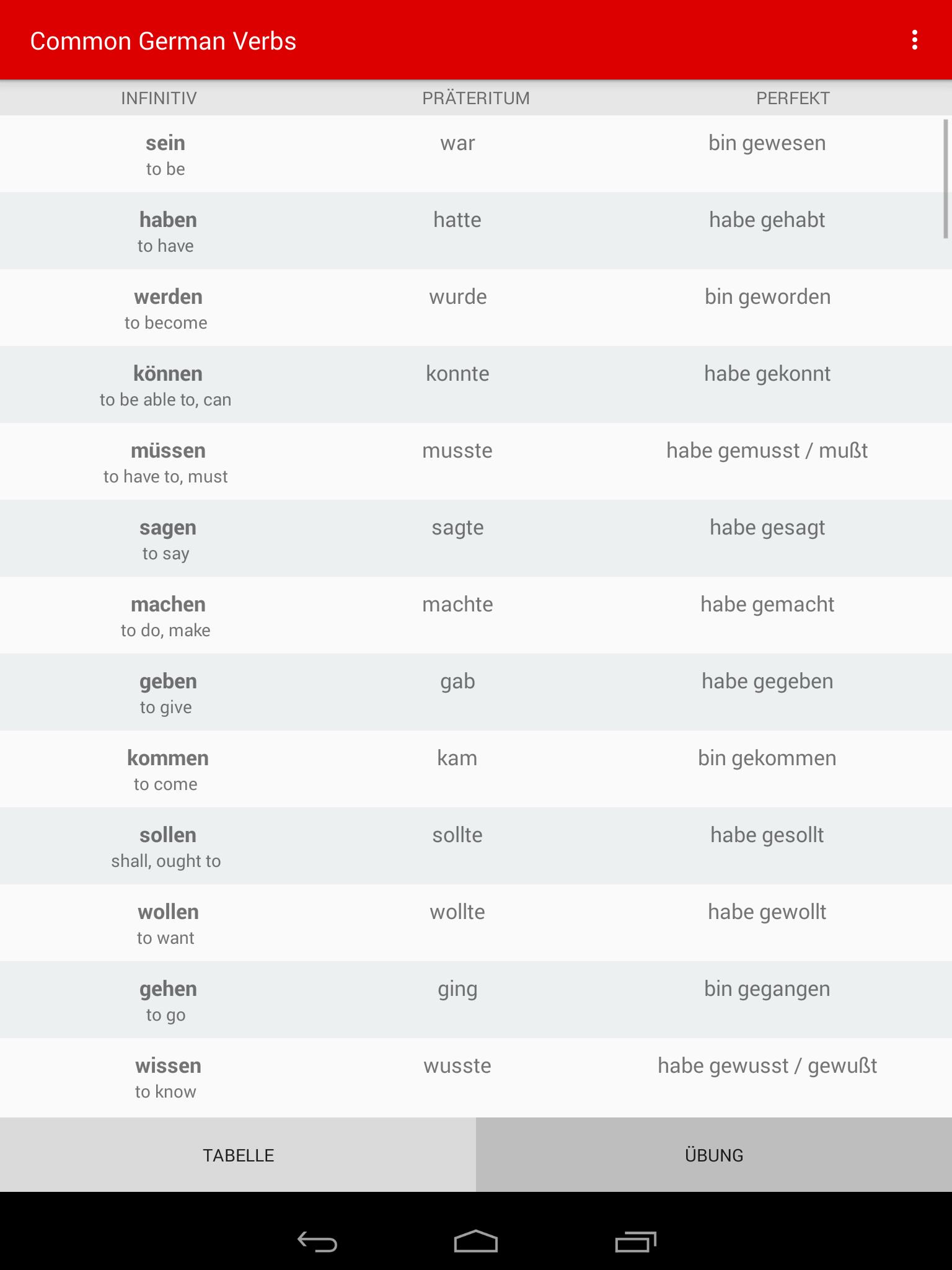Top 100 Common German Verbs For Android APK Download top-100-common-german-verbs-for-android-apk-download