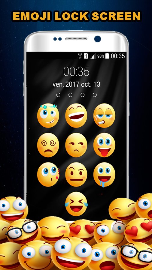 Download do APK de tela de bloqueio - emoji pro para Android