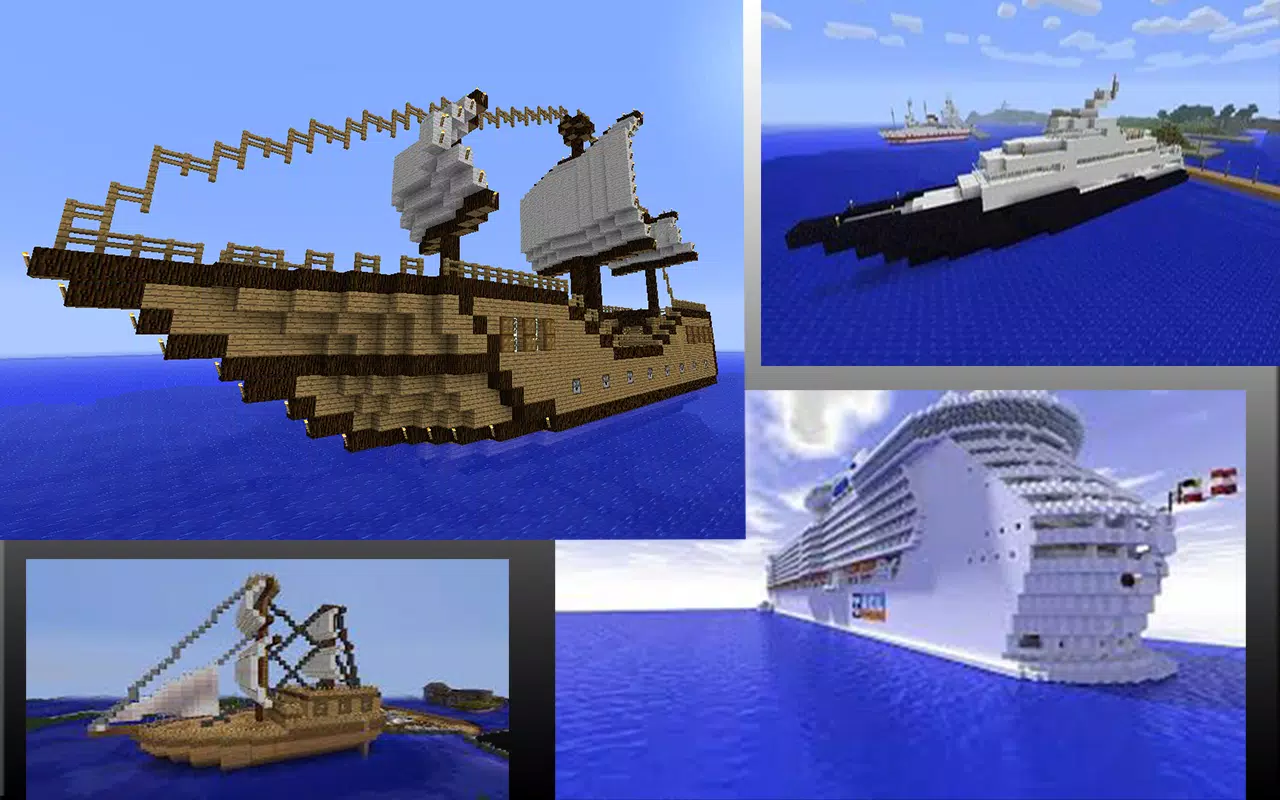 Giant Minecraft Boat Mod