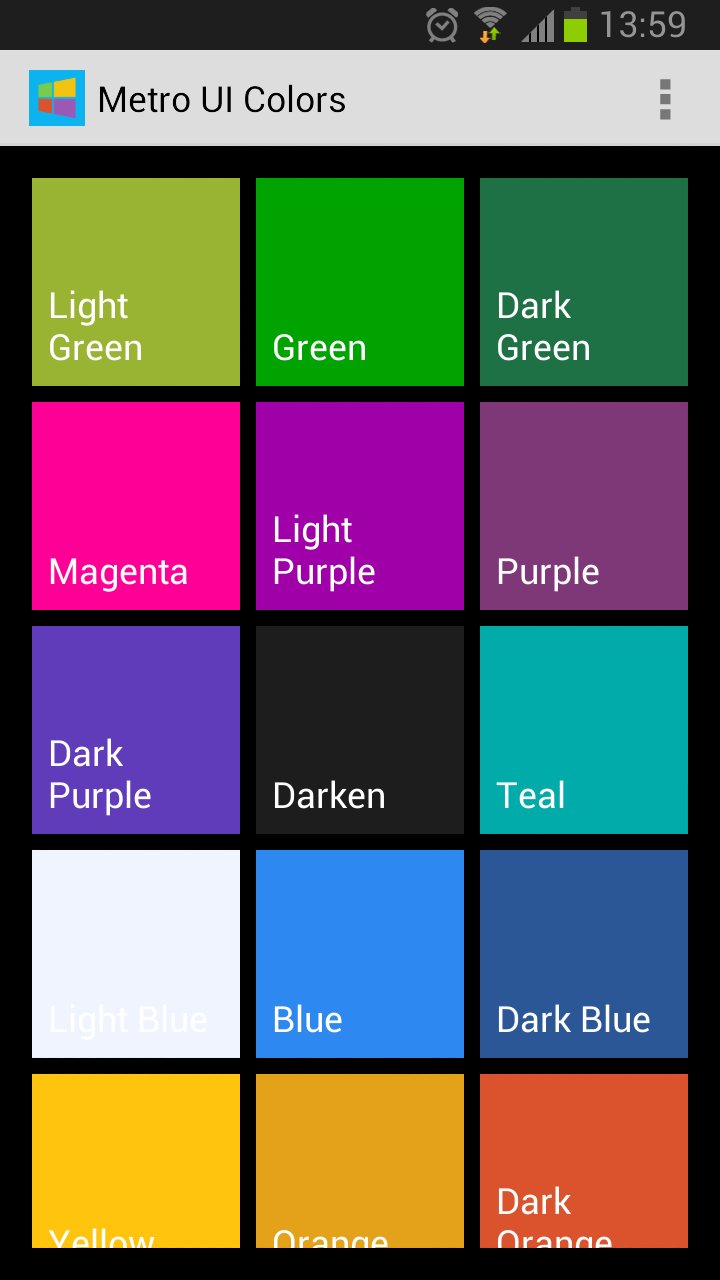 Metro UI Colors APK for Android Download
