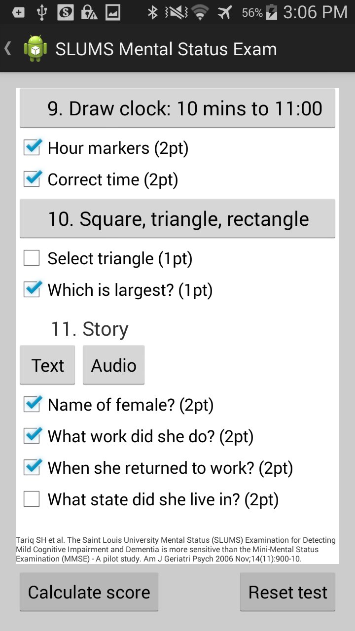 SLUMS Mental Status Exam APK for Android Download
