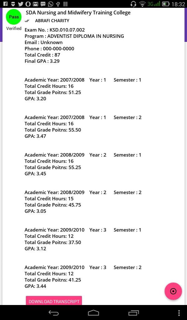 Unilynq Transcripts Validator APK voor Android Download